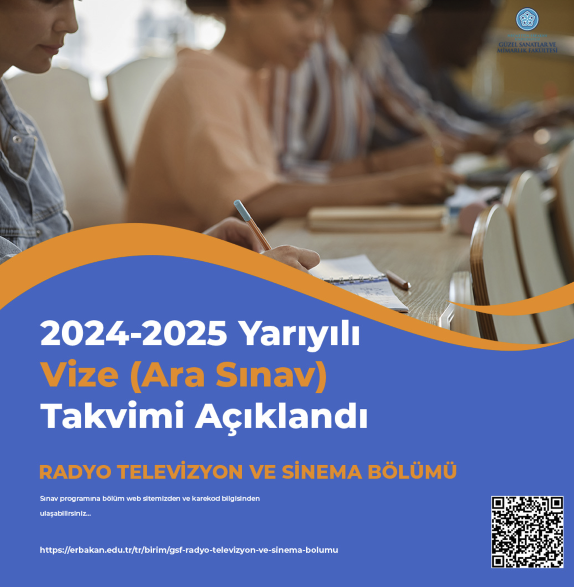 2024-2025 BAHAR YARIYILI ARA SINAV (VİZE) PROGRAMI